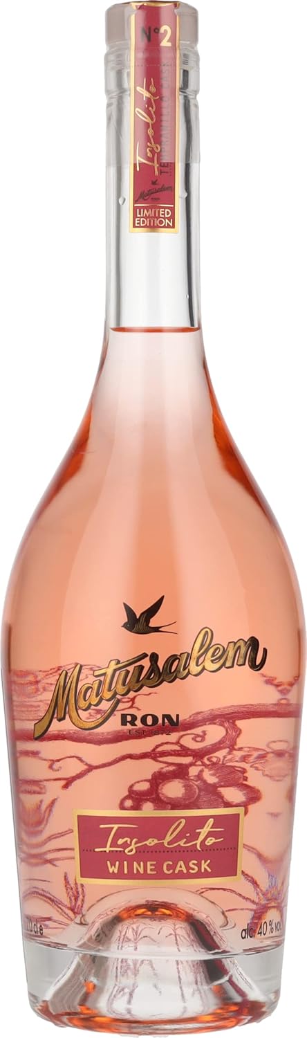Matusalem - Insolito, il Primo Rum Rosé Invecchiato al Mondo, 70cl ...