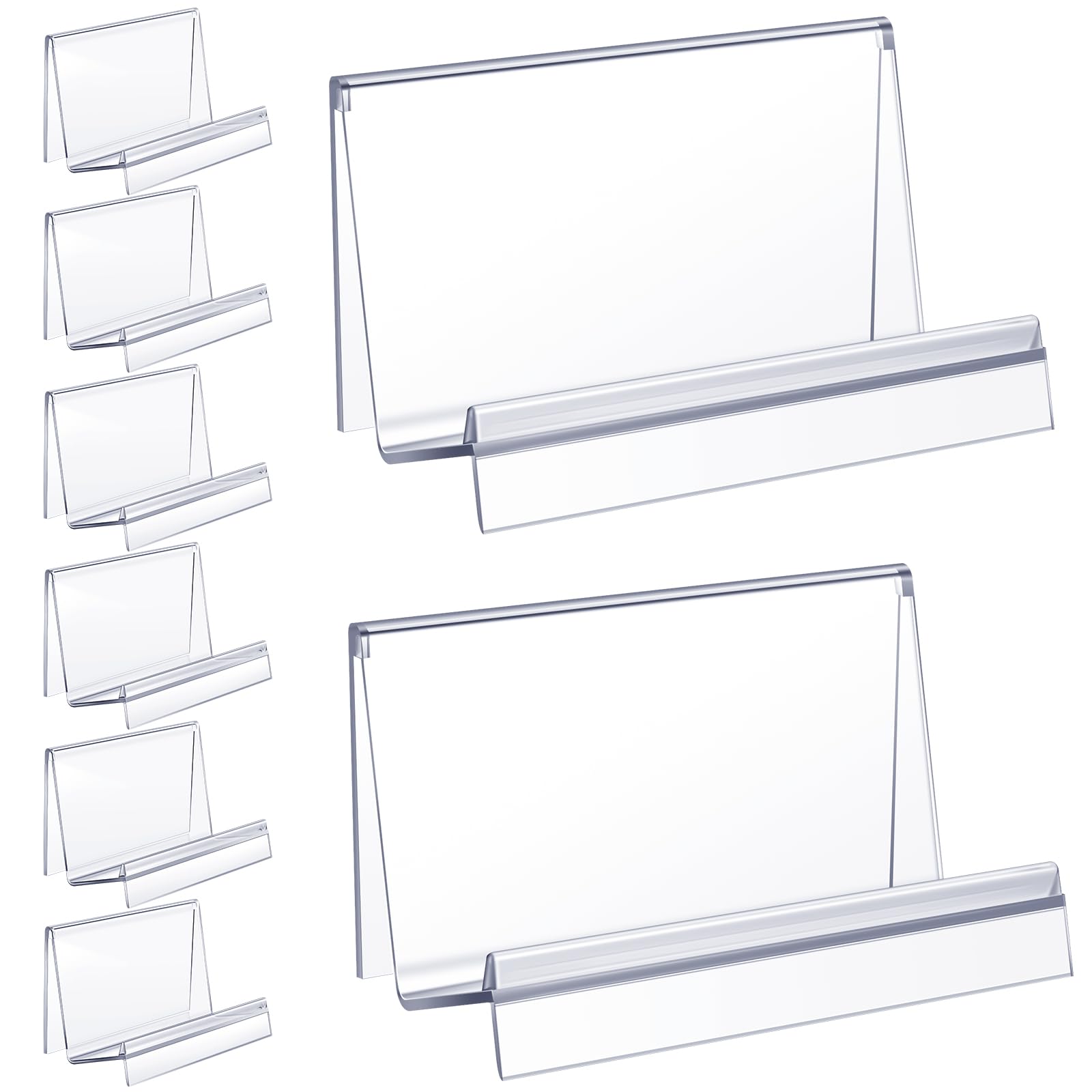 Snapklik.com : 8 Pcs Purse Display Stand Clear Acrylic Wallet Display ...