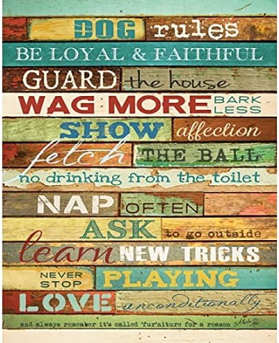 Amazon.com: Dog Rules Poster Print by Marla Rae (16 x 20): Posters & Prints