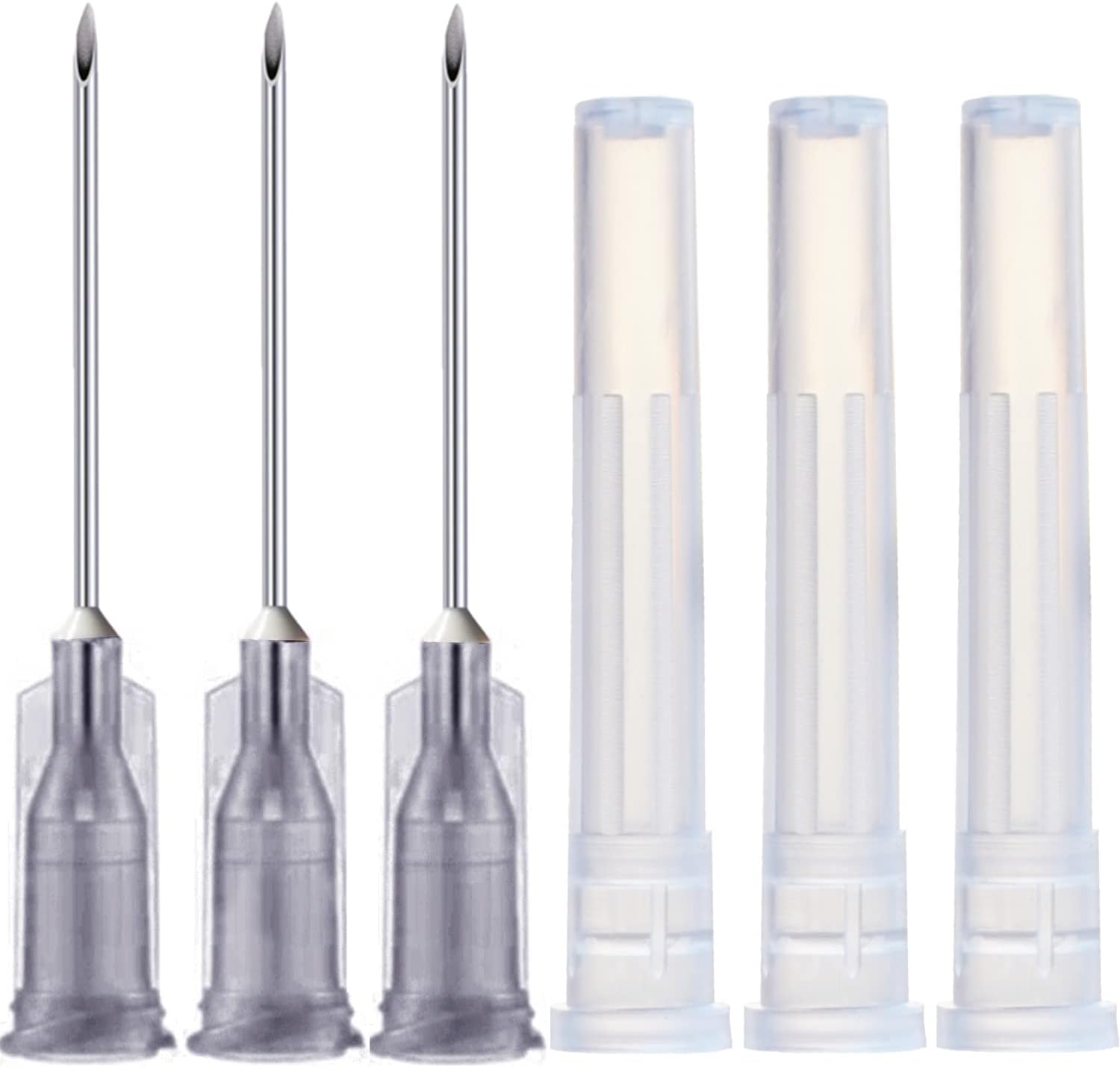 Amazon.com: 100 Pack 22Ga 1 Inch Sterile Disposable Injection Needle ...