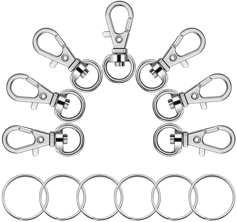 Amazon.com: 20Pcs Swivel Snap Hook Set,Stainless Steel Swivel Snap ...