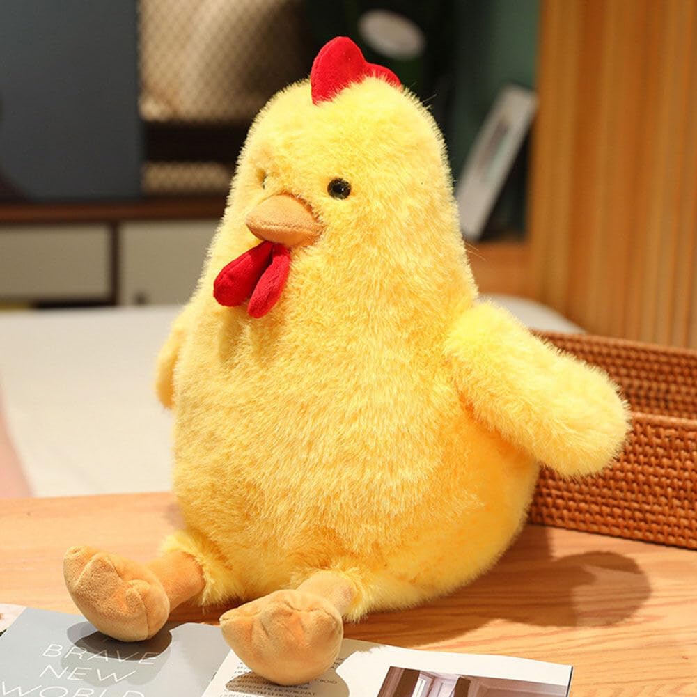 Amazon.com: Yuthsona Chicken Plush Pillow Toy - Hen Stuffed Farm Animal ...