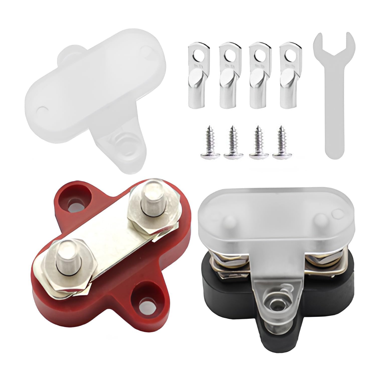 Amazon.com: Heart Horse Bus Bar Terminal Block 1/4'' Power Stud Battery ...