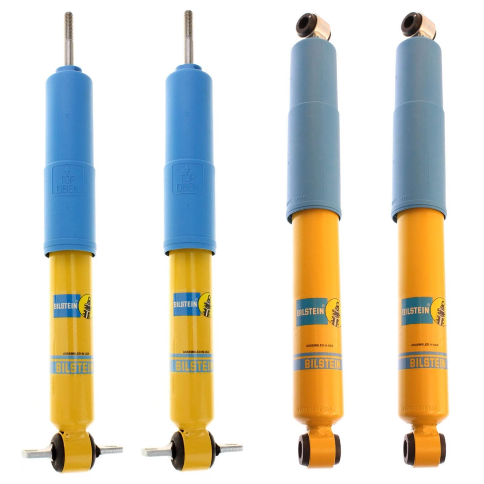 Amazon.com: Bilstein 4600 Series Set of Front & Rear Monotube Shocks ...