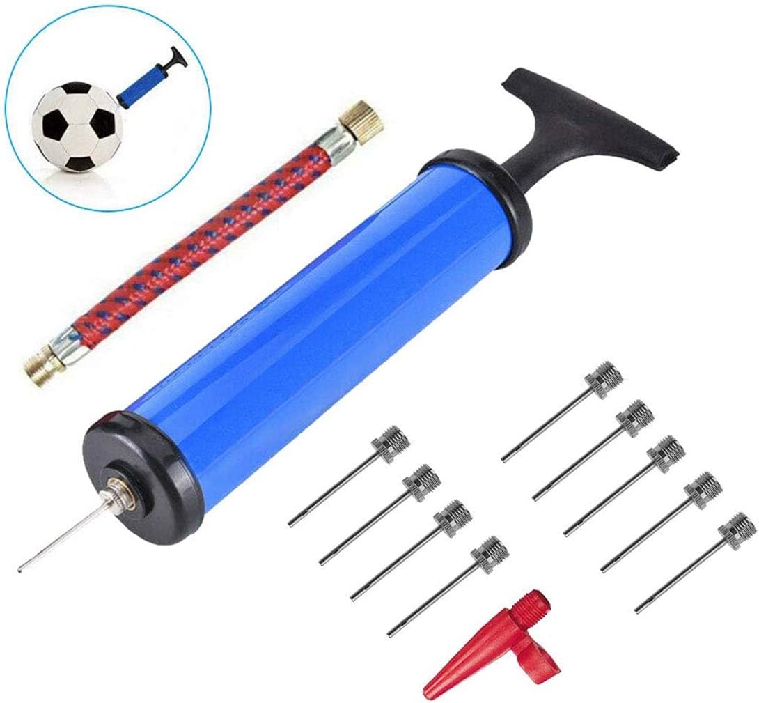 Pro Sports Ball Inflator Pump Tool with 10 Needles and 1 Pieces Valve ...