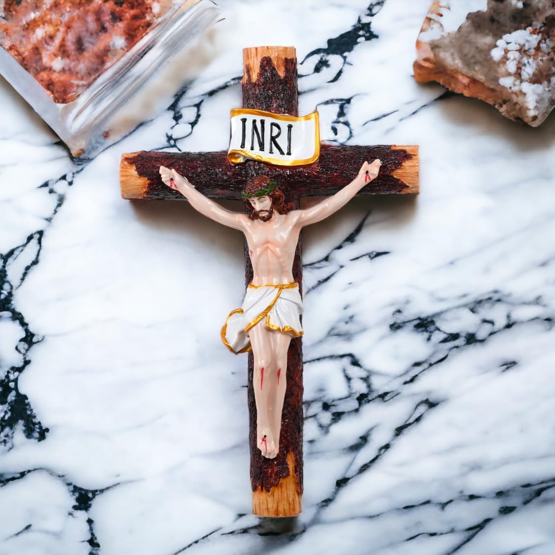 Buy KariGhar Resin Holy Cross, Jesus Christ, Cross Jesus, Statue ...