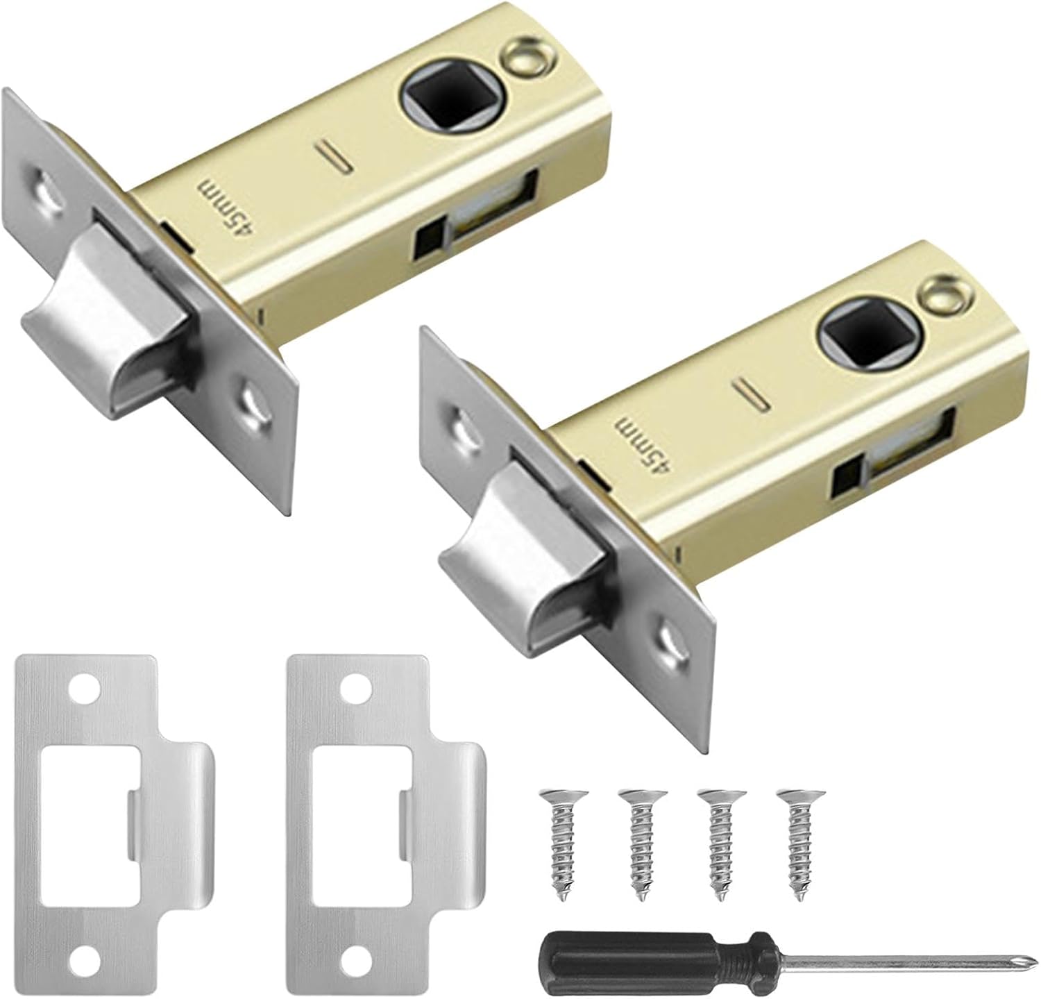 2 Pack 45mm Tubular Latch, Door Latches for Internal Door with ...