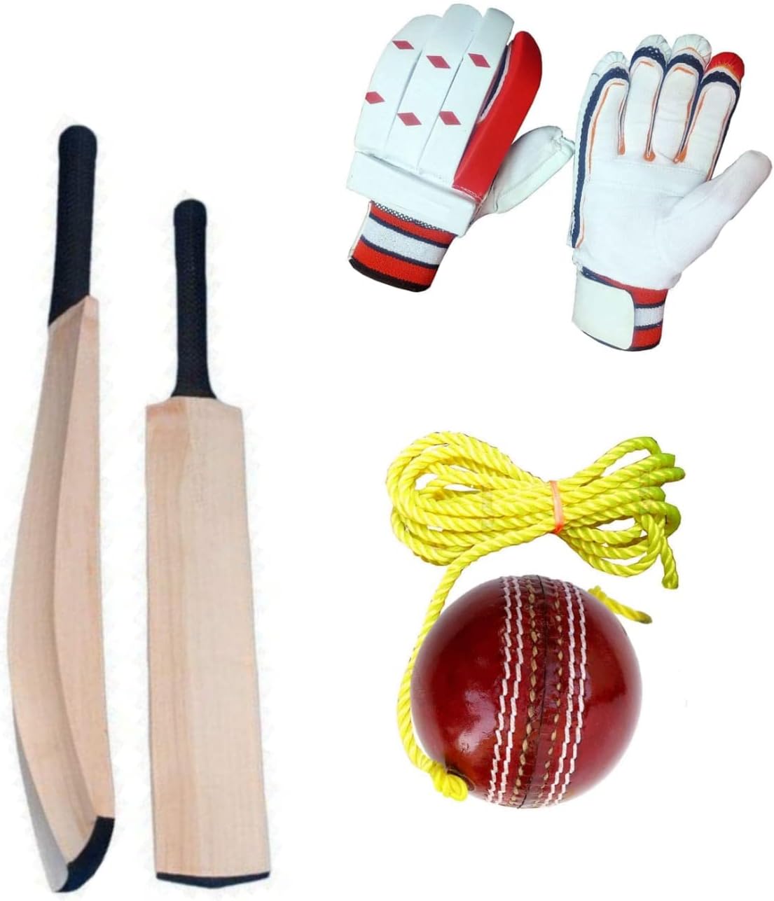 Rakso Genius Popular Willow Cricket Bat for Tennis Ball Full Size with ...