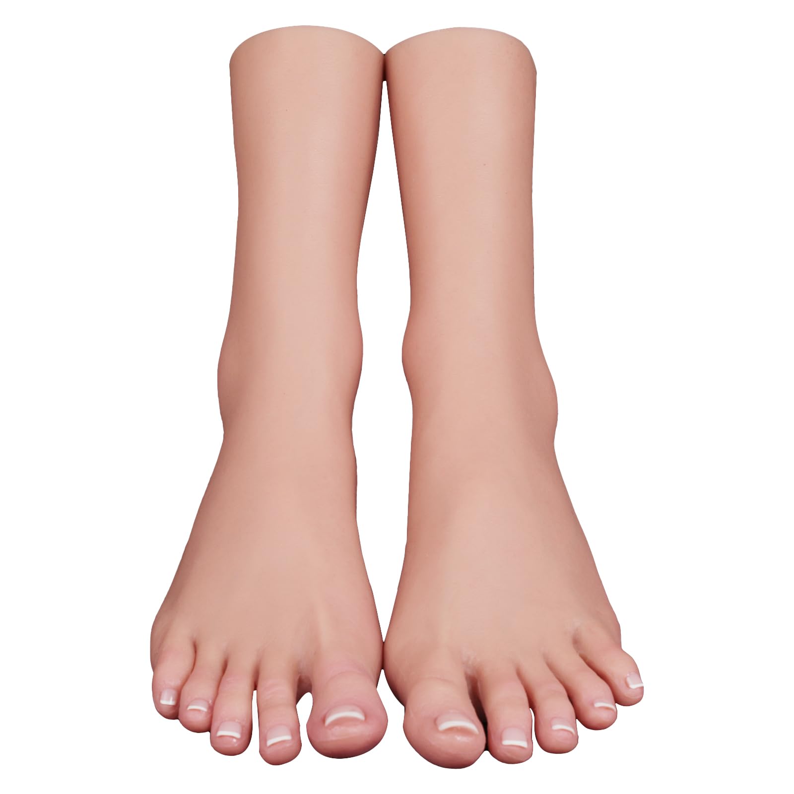 Amazon.com: HYRETENORU 1 Pair Silicone Female Model Feet Life Size ...