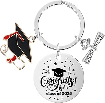 Amazon.com: GOTOYZONE Class of 2025 Graduation Keychain Graduation ...