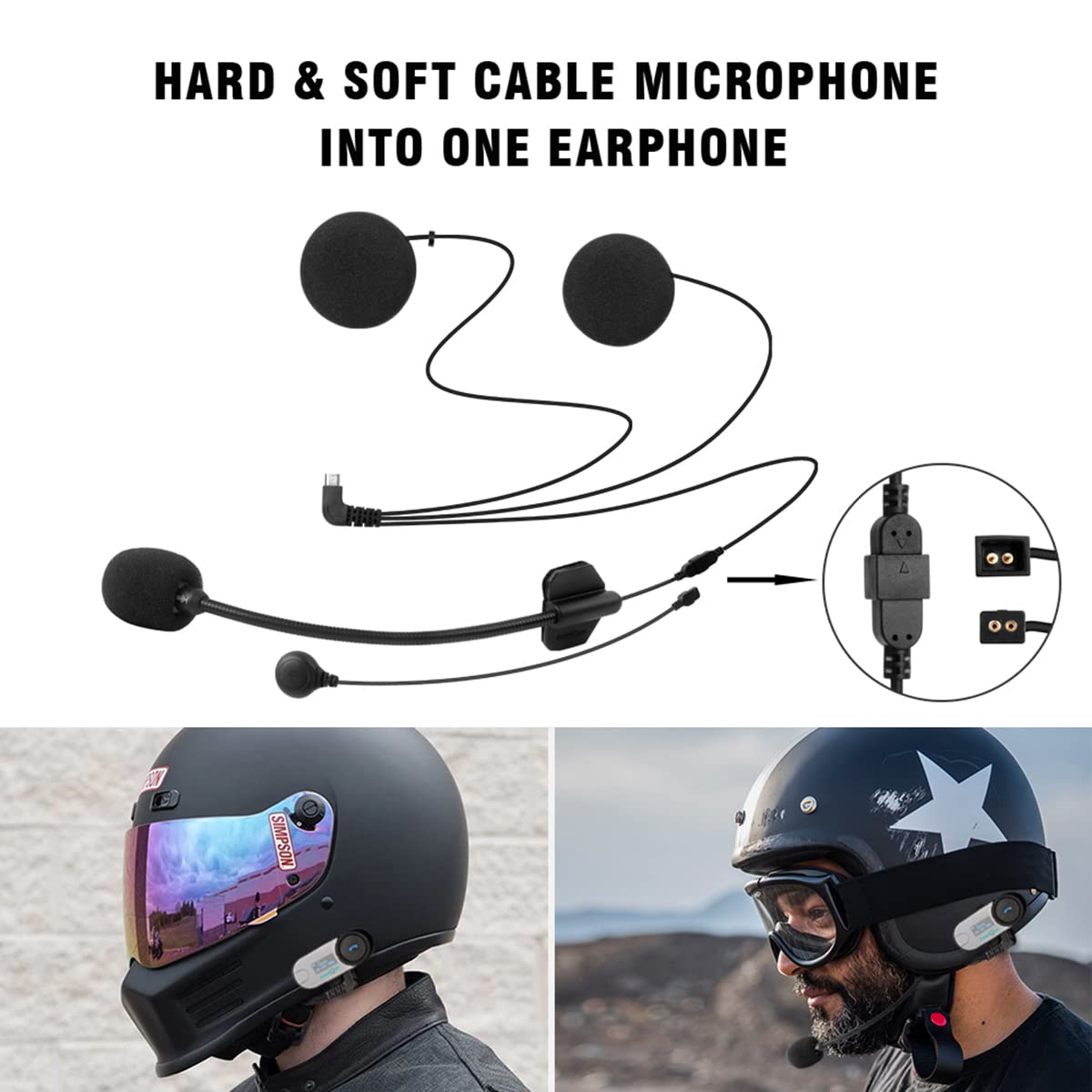 Buy FreedConn TCOM-SC Motorcycle Helmet Bluetooth Intercom Headset ...