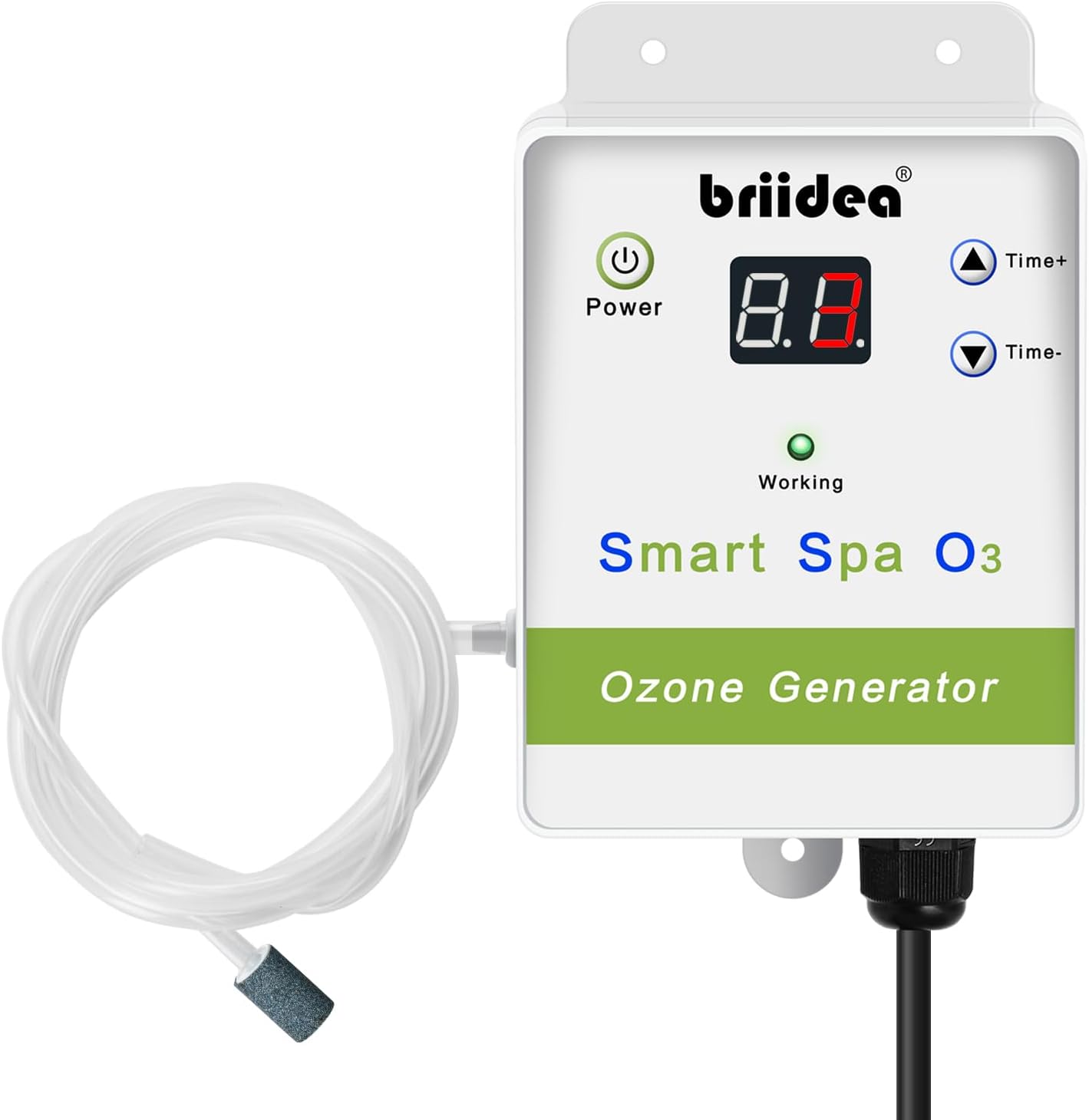 Amazon.com: Spa Ozone Generator, Briidea Hi-Output Hot Tub Ozonator with Countdown Timer for Any ...