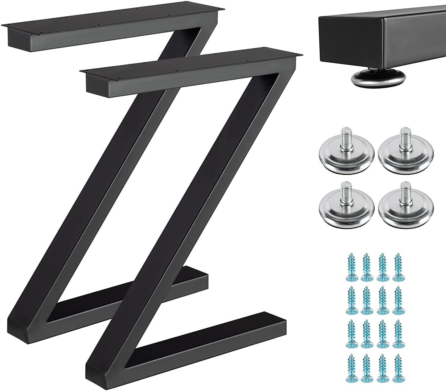 Buy VIDITYA DECOR Metal Table Legs 28 Inch, Heavy Duty Desk Leg, Square ...