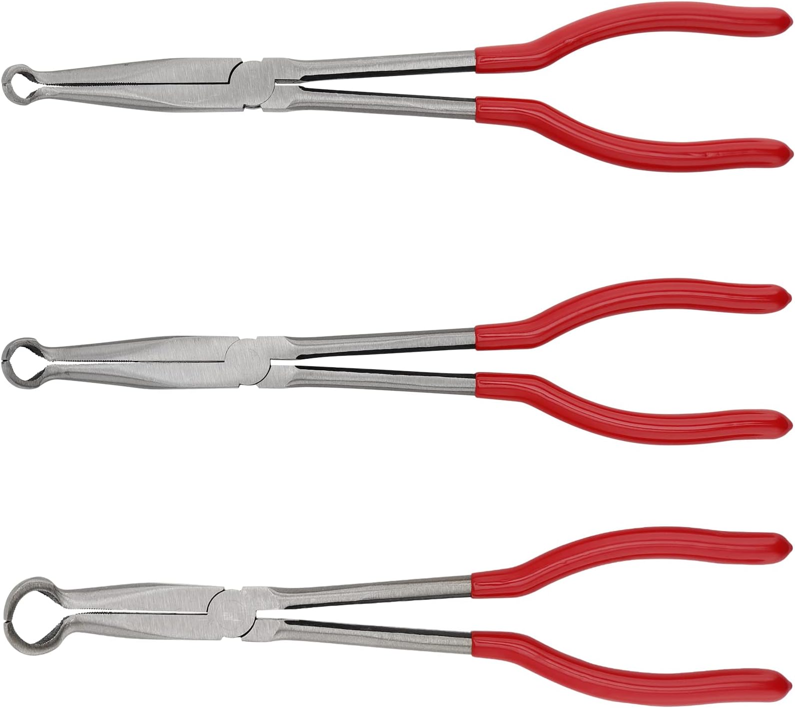 KEILEOHO 3 Pieces 11 Inch Long Reach Hose Grip Pliers, 3/8 Inch, 1/2 ...