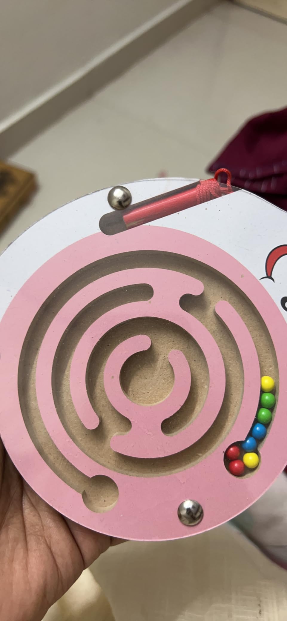 Buy ESnipe Mart Magnetic Pen Driving Bead Maze Wooden Jigsaws Puzzle ...