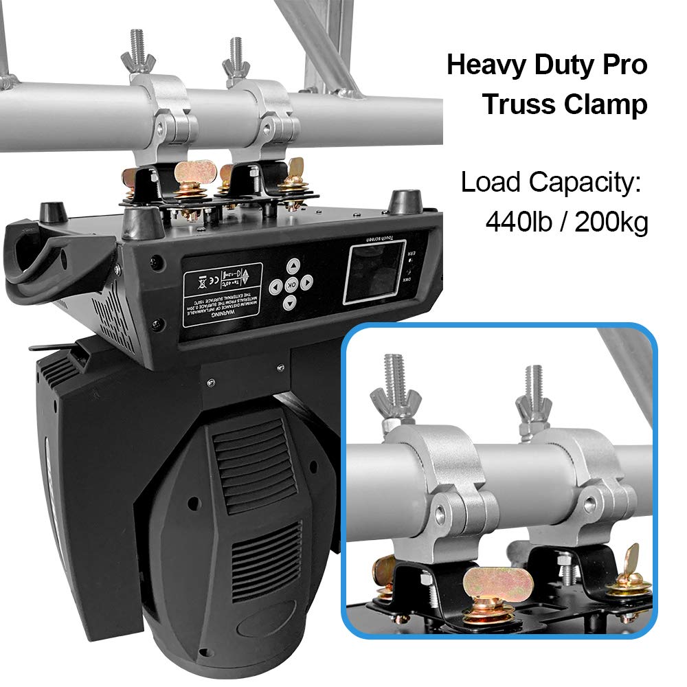 2 Inch Truss Clamp Stage Lights Clamp, 4PCS Eyeshot Heavy Duty 440lb ...