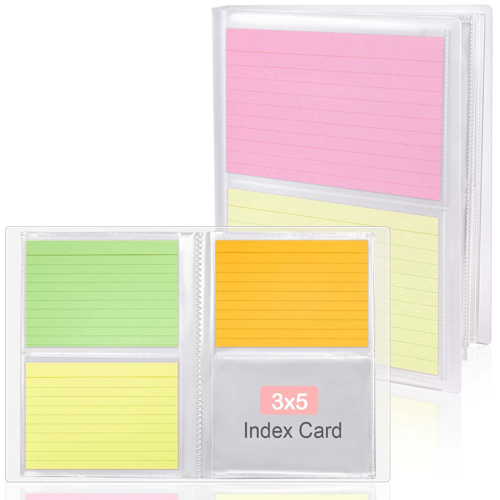Amazon.com : 3x5 Index Card Holder, 3x5 Card Storage Binder, 3x5 ...