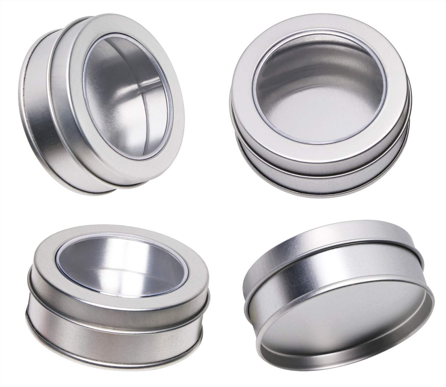 Amazon.com: Mini Skater 2 Ounce Clear Top Window Metal Tin Cans High ...