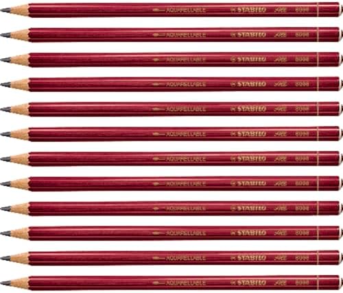 STABILO All - Coloured and Graphite Pencil - Pack of 12 - Graphite ...