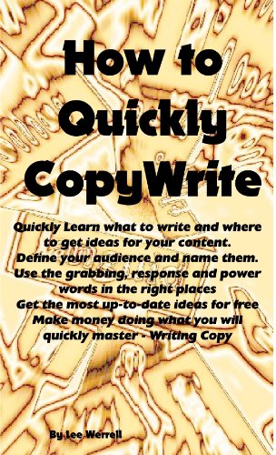 How to Quickly CopyWrite eBook : Werrell, Lee: Amazon.in: Kindle Store