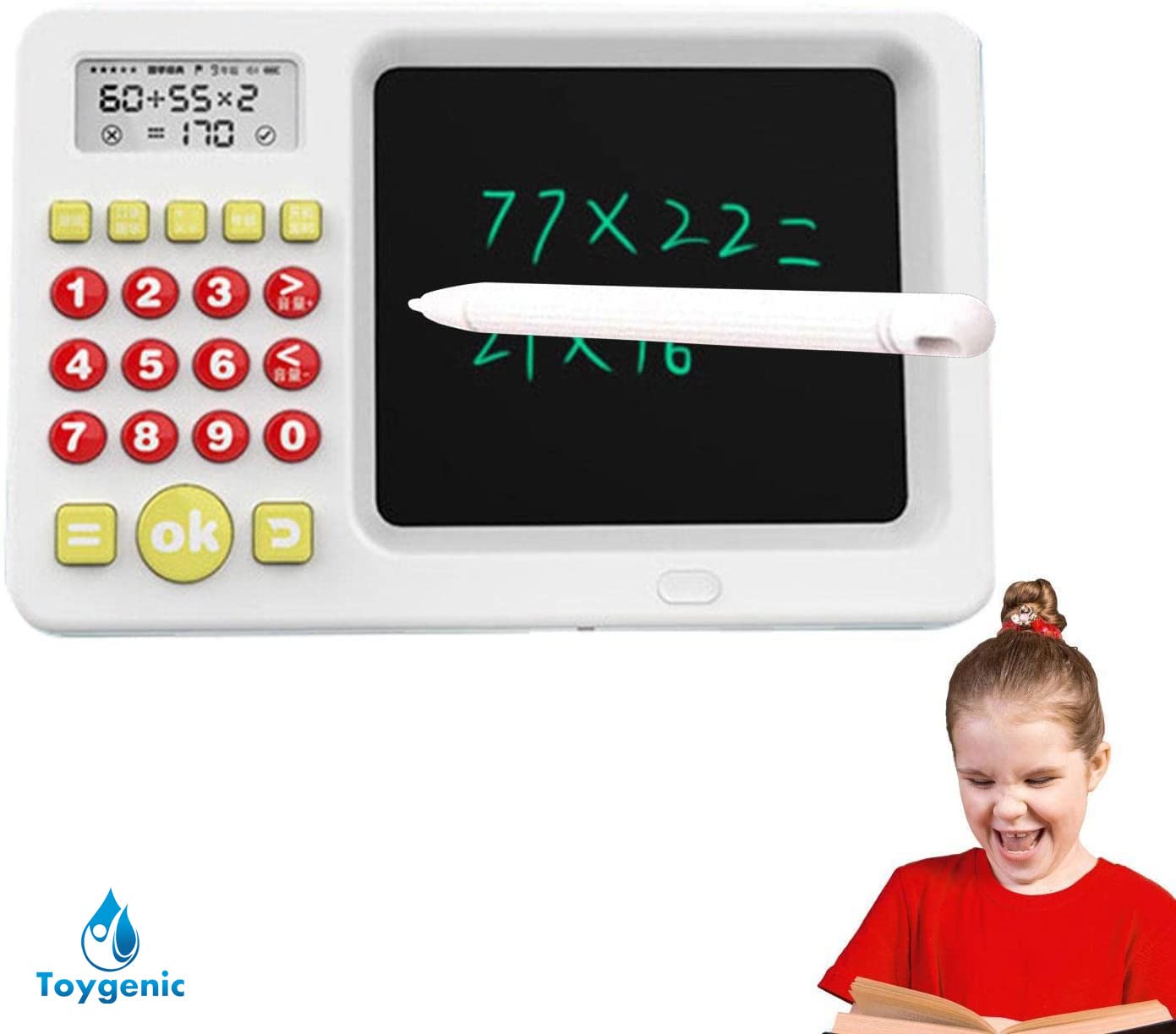 Toygenic Math Games for Kids LCD Writing Pad Tablet for Kids ...