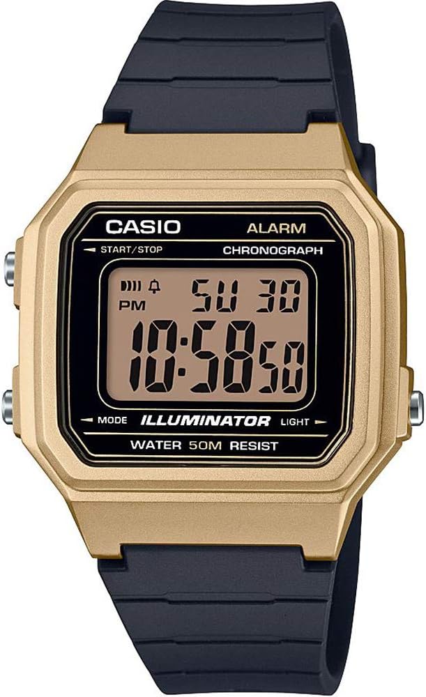 Casio Unisex Quartz Armbanduhr, 37.00mm GehäusegröÃŸe mit schwarz ...