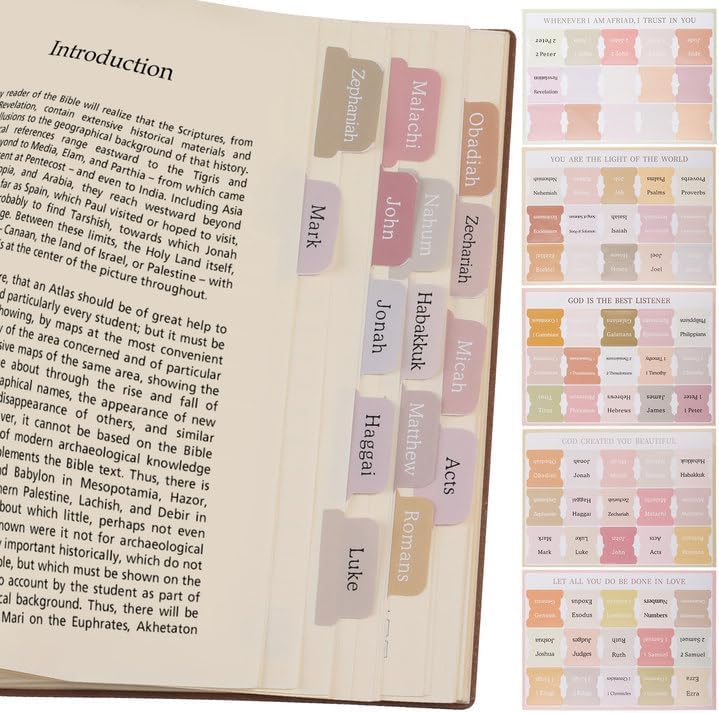 Amazon.com : 150Pcs Bible Label Tabs The Bible Study Accessories Bible ...