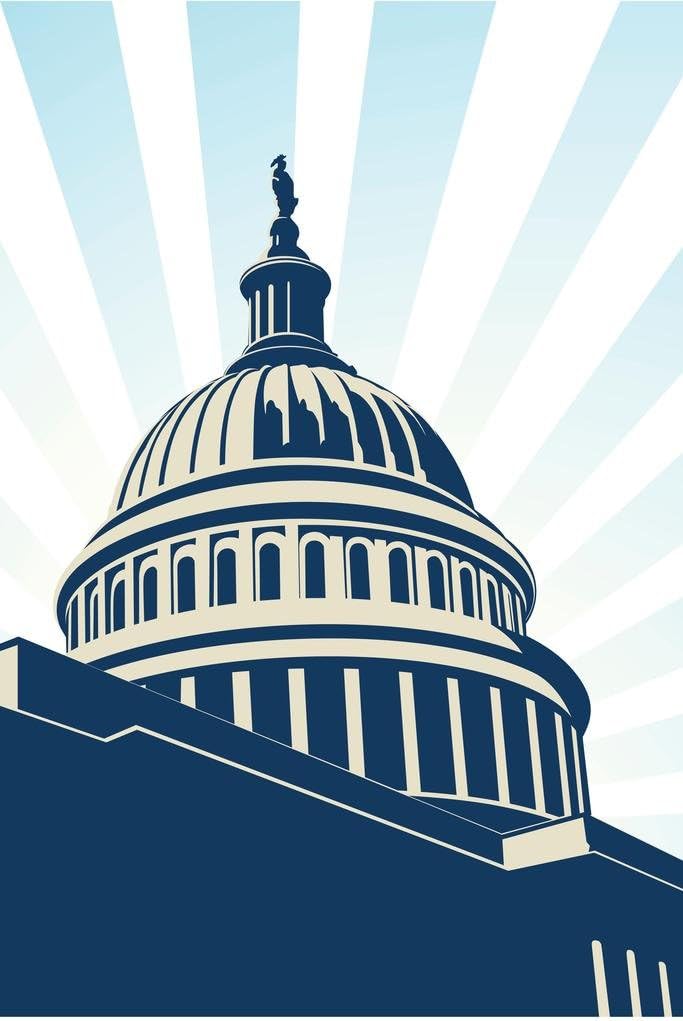 United States Capitol Building Washington DC Cool Wall Art Print Poster ...