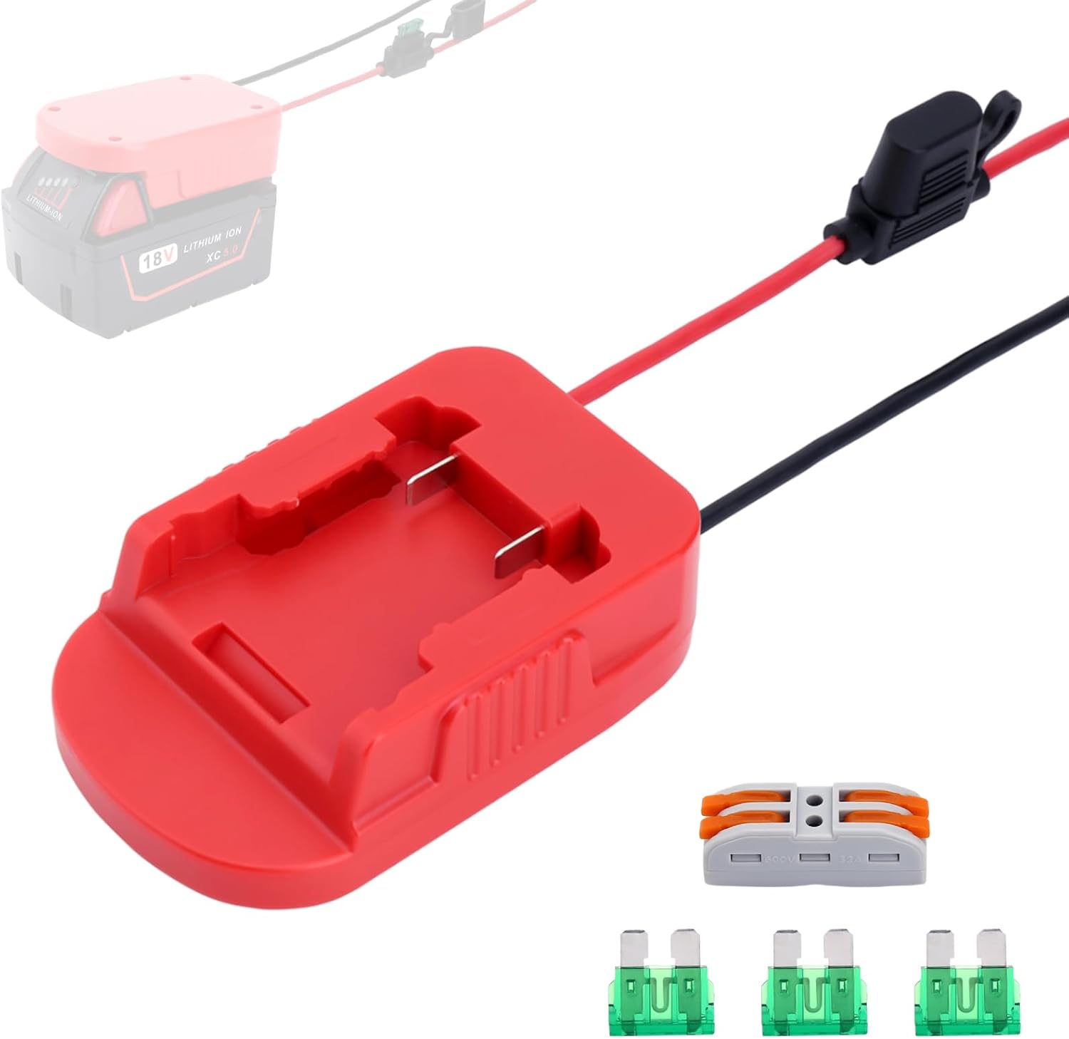 Amazon.com: EPOWON Power Wheel Adapter Compatible with Milwaukee M18 ...