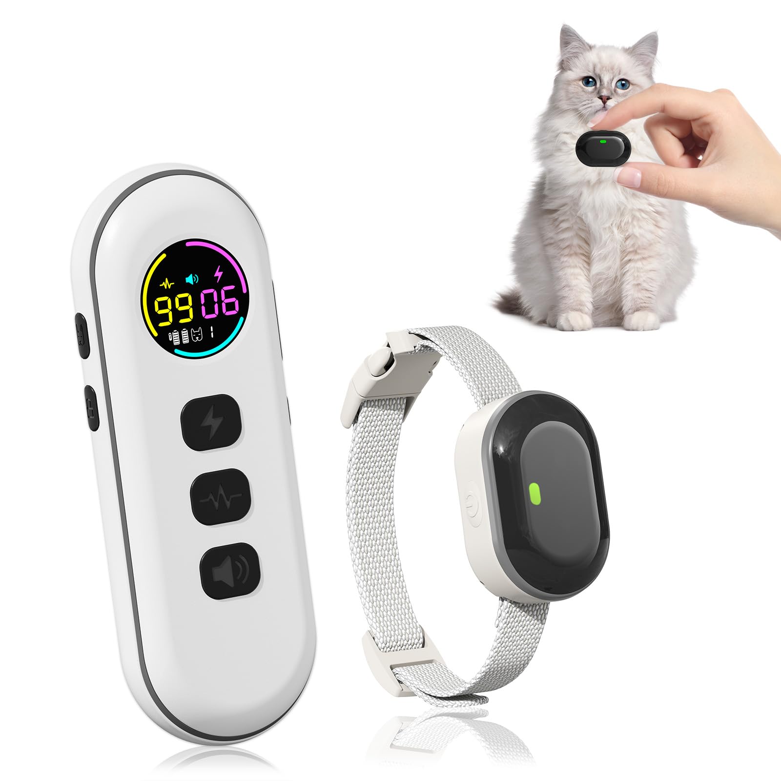 Pet Supplies : Ultra-Small Cat Shock Collar, Ultra-Light & Thin Cat ...