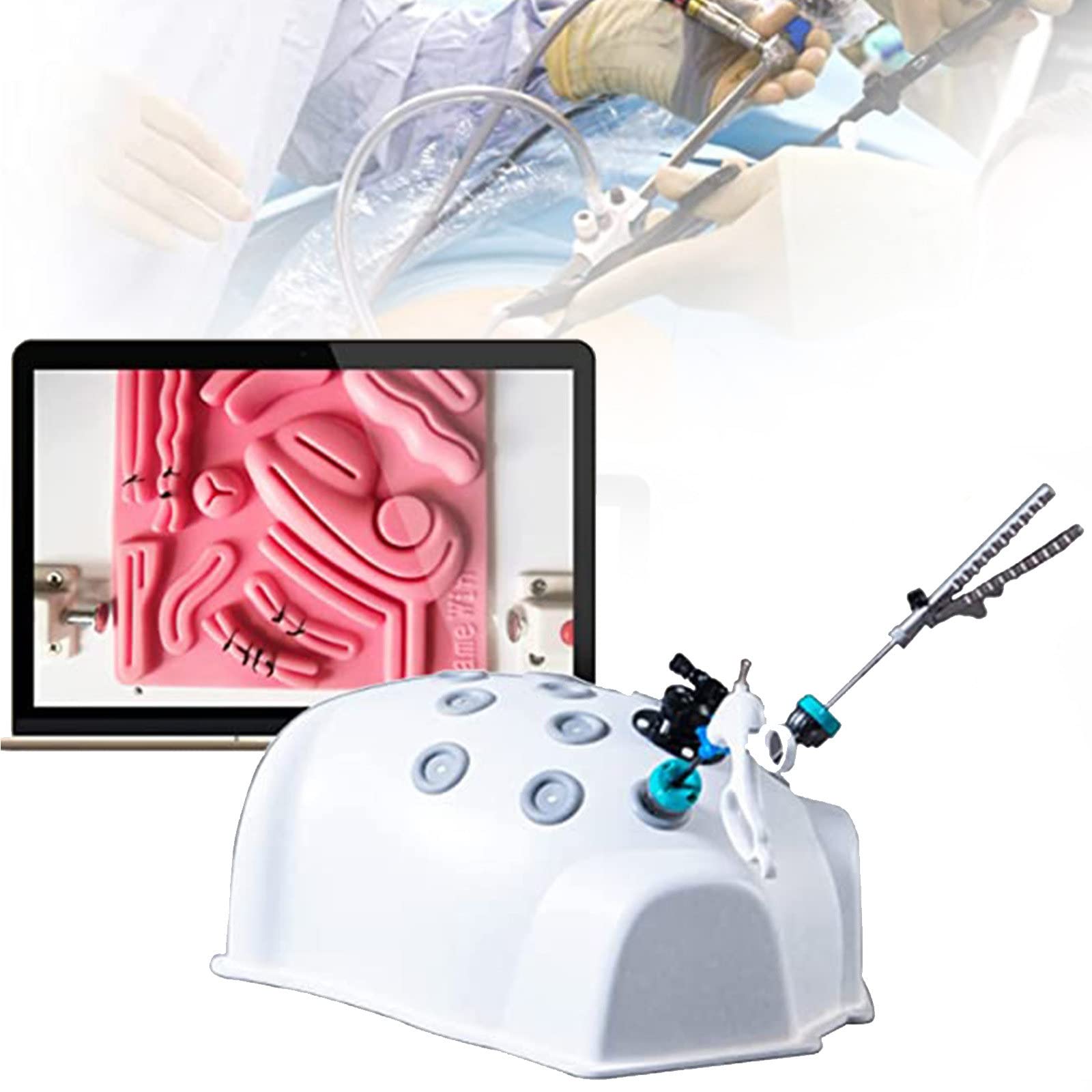 Chuntianmei Laparoscopic Suturing Training Simulator Box Kit Surgery ...