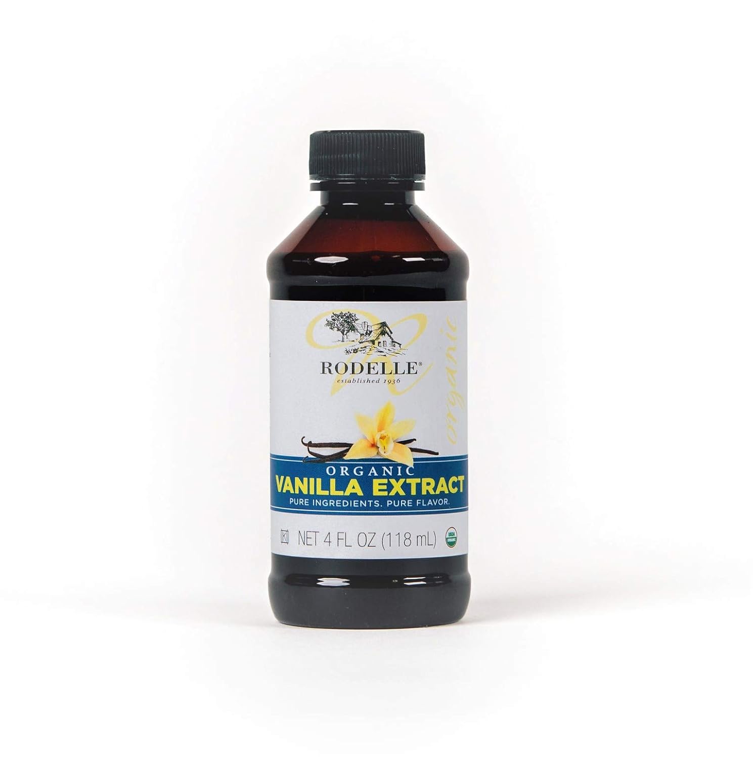Amazon.com: Rodelle Organic Pure Vanilla Extract, 4-Ounce : Grocery ...