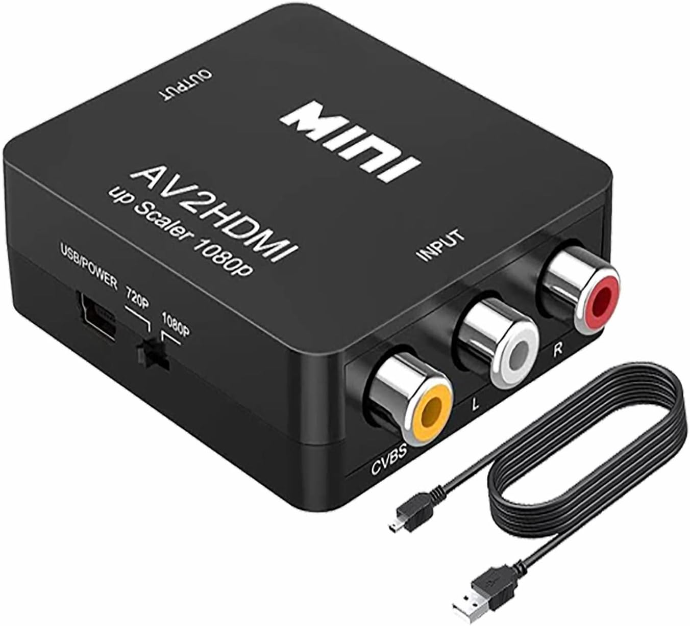 Amazon.com: RCA to HDMI Converter, AV to HDMI 1080P Mini RCA Composite ...