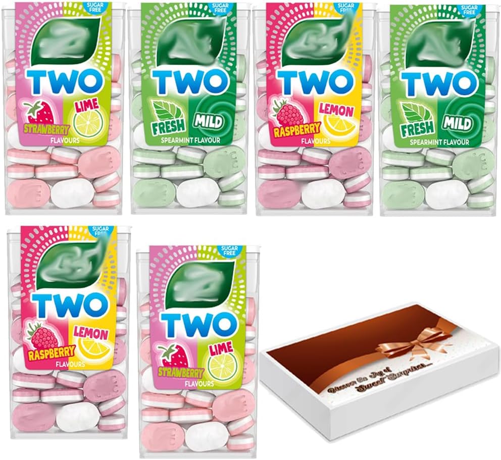 Tiic Tac Two Strawberry Lime, Spearmint, Raspberry Lemon Random Mixed ...