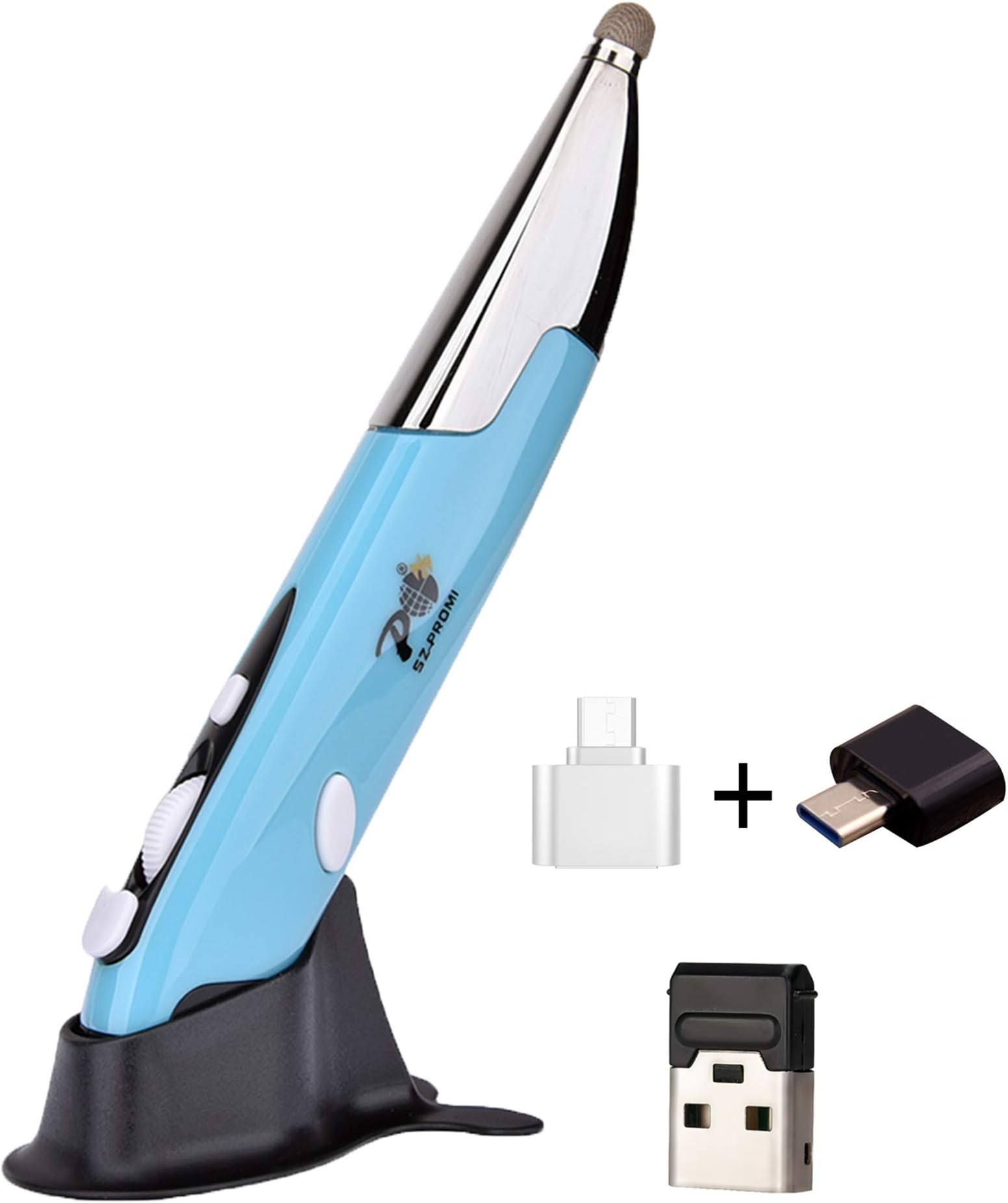 Amazon.com: 2020 Upgrade Wireless Optical Pocket Pen Mouse with Stylus ...