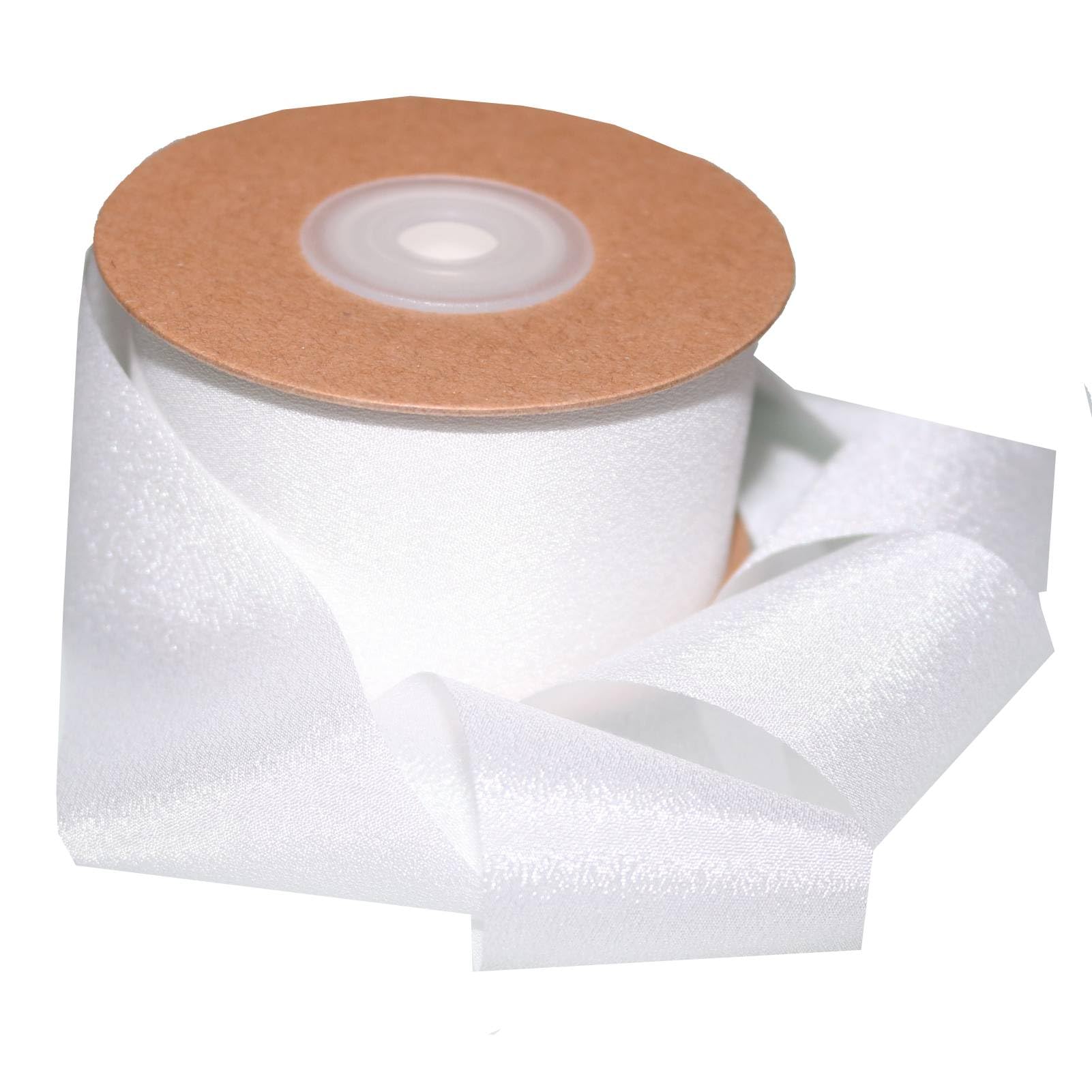 Amazon.com: White Ribbon, Fabric Ribbon 27 Yards 1-1/2 inch White Satin ...