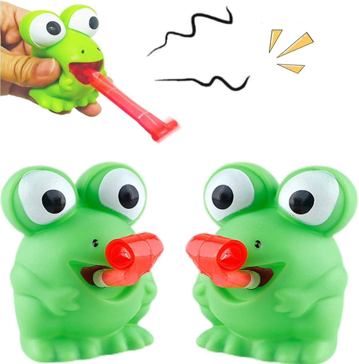 Amazon.com: LBKKC Squeeze Stress Frog Toys,Tongue Sticking Out ...