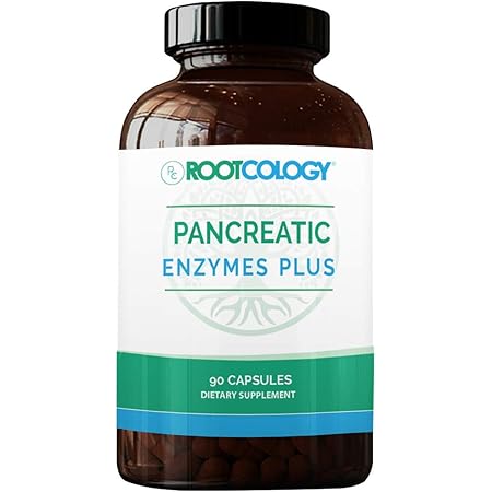 Amazon.com: Rootcology Pancreatic Enzymes Plus - Digestive Enzyme with ...