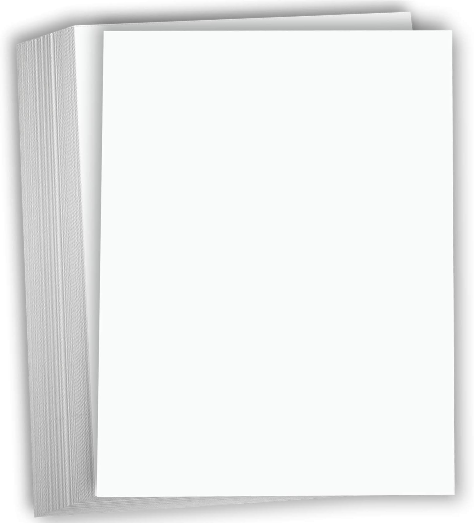 Amazon.com: Hamilco White Glossy Cardstock Paper - 8 1/2 x 11" 80 lb ...