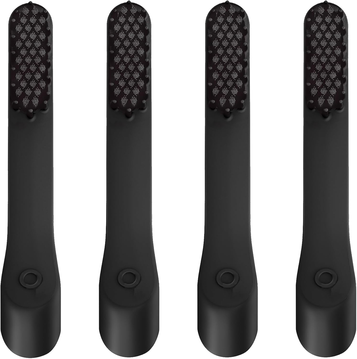 Amazon.com : 4-Pack Black Toothbrush Replacement Heads Compatible with ...
