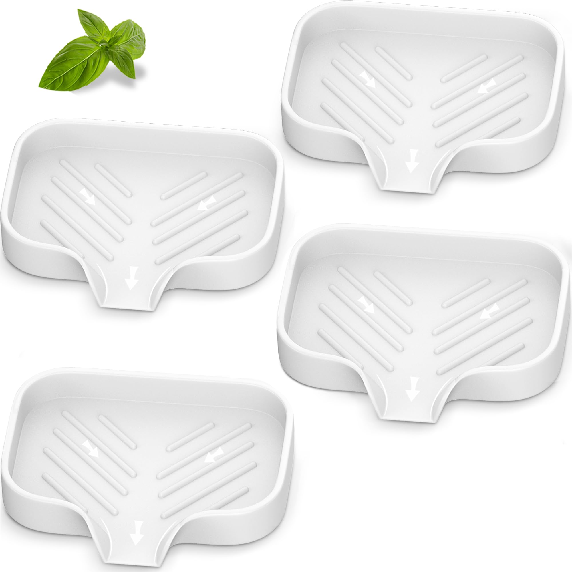 Amazon.com: Silicone Soap Dish,4 Pcs Thickened Great High-Purity ...