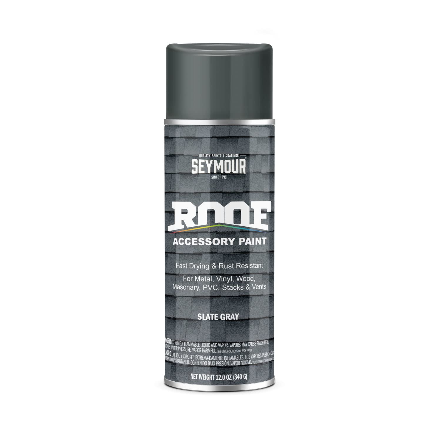 Seymour 16-1705 Roof Accessory Paint, Slate Gray - Spray Paints ...