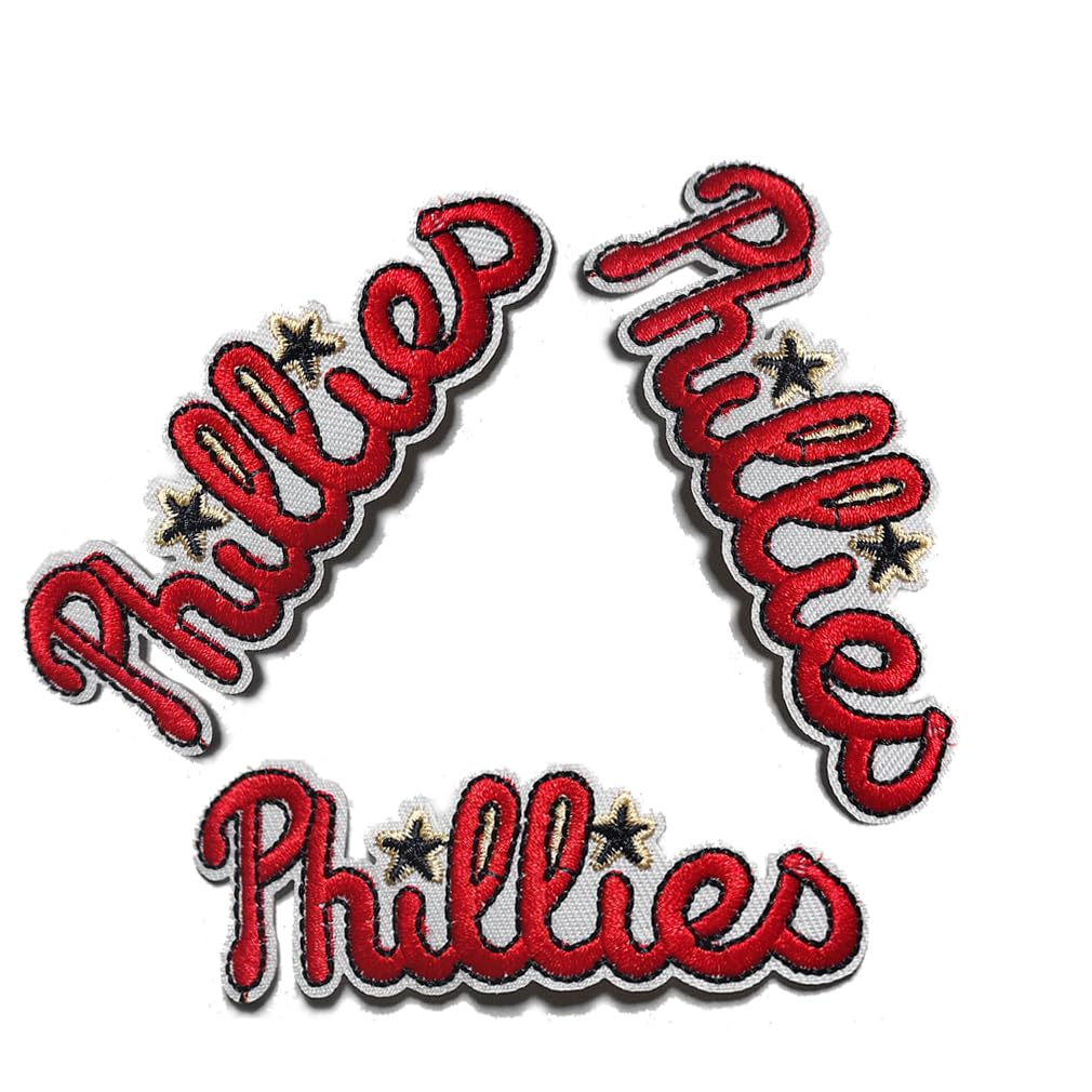 Amazon.com: Yerchic Phillies Patch Iron On Sew On Embroidered Patches ...