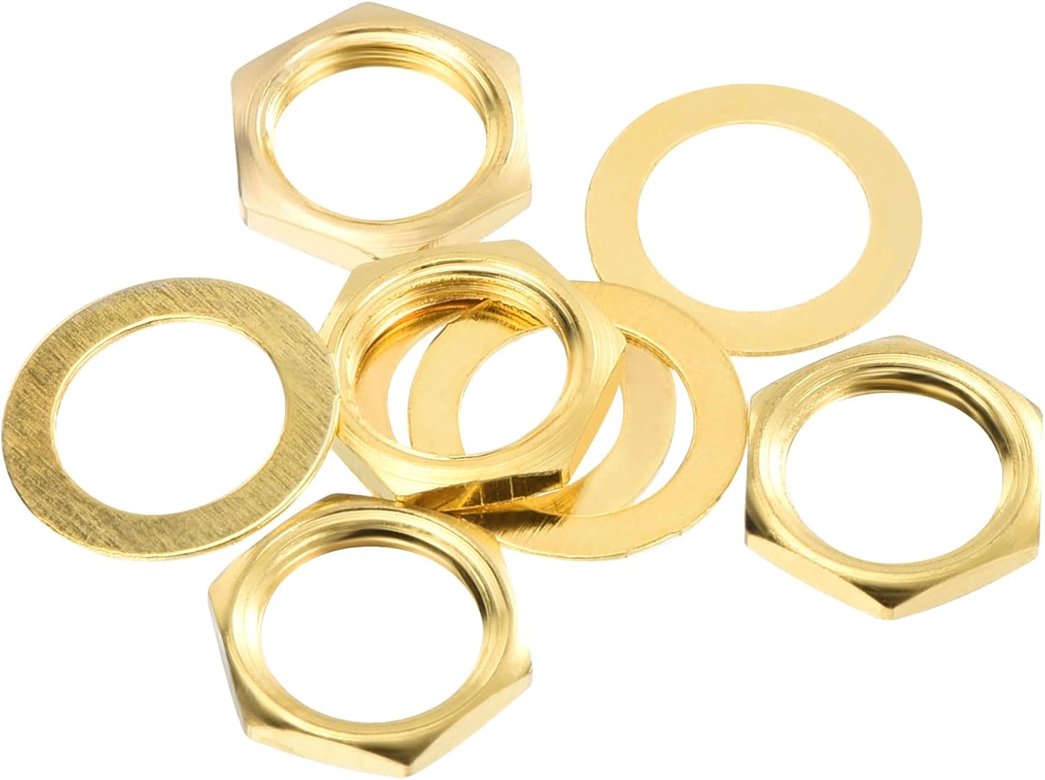 Amazon.com: MECCANIXITY 4 Set Gold Guitar Nuts and Washers, 12mm x 8 ...