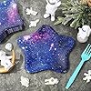 Amazon.com: Whaline 40 Pcs Star Paper Plates Galaxy Space Disposable ...