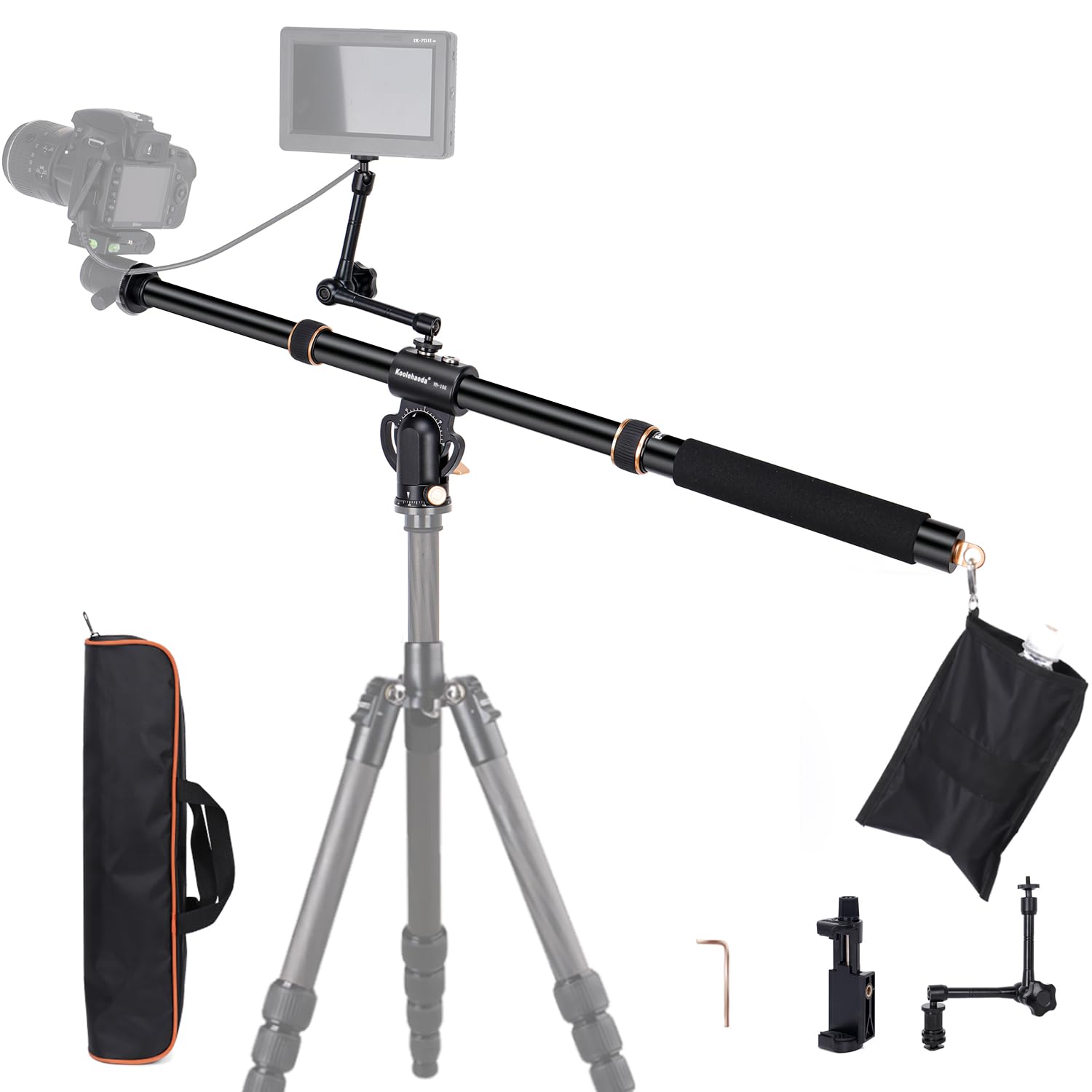 Amazon.com : Koolehaoda 41"/105cm Extension Arm for Tripod Horizontal ...