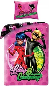 Halantex Miraculous Ladybug Marinette Cat Chat Noir Bed Linen Set ...