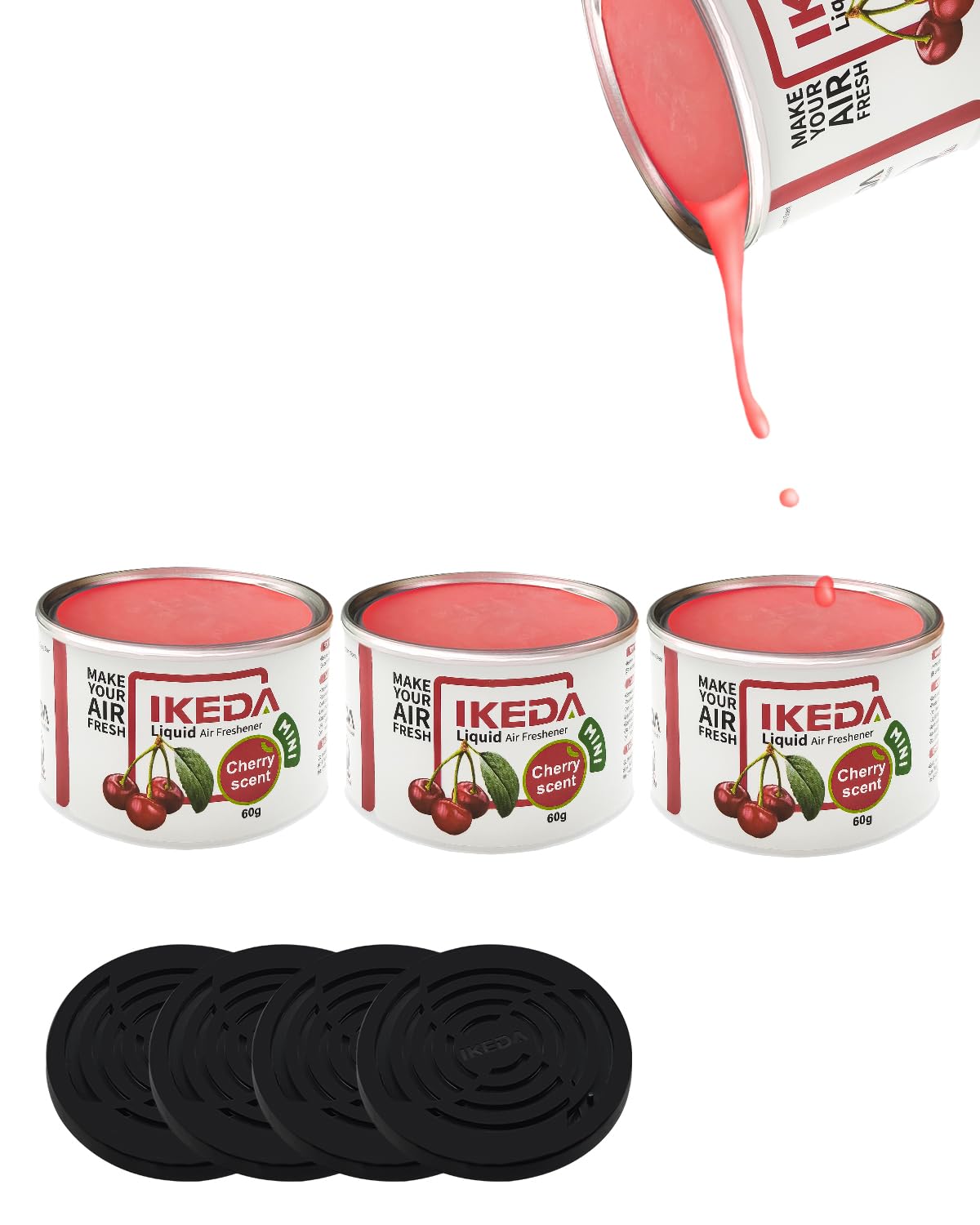 Amazon.com: ikeda perfume Car Air Fresheners | 4pcs 60ml Automobile ...