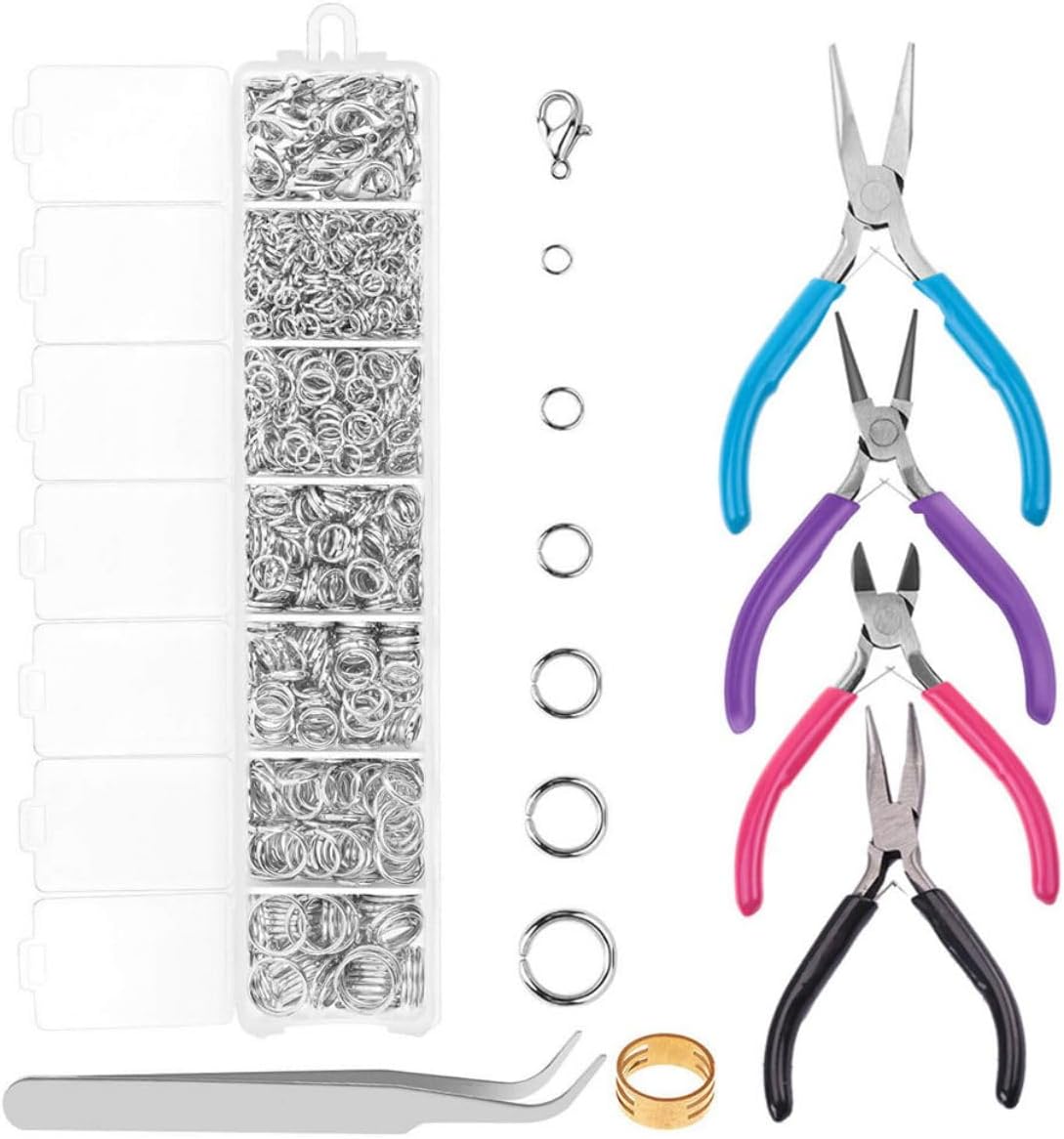FVLAVEA Jewellery Making Supplies, Jewelry Repair Kit with 1330Pcs ...