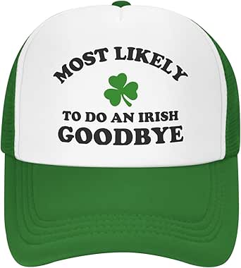 Diputer Funny Most-Likely to Do an Irish-Goodbye-Hats Adults Humor Gag ...